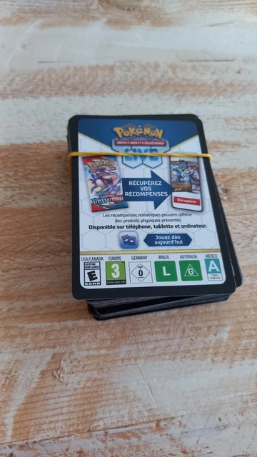 LOT DE 88 cartes à codes du TCG Pokémon LIVE - 151 EUR 5,00 - PicClick FR