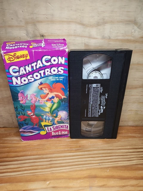 DISNEY CANTA CON Nosotros Sing-along Songs La Sirenita Bajo El Mar VHS ...