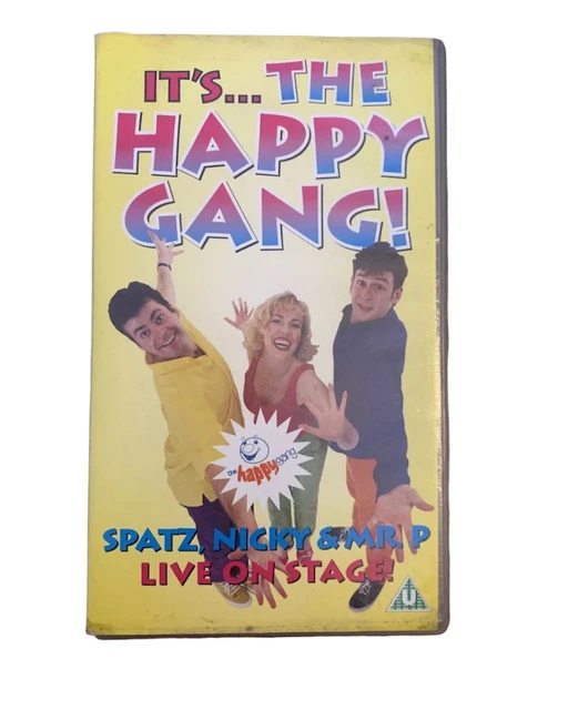 IT’S THE HAPPY GANG VHS Video Spatz, Nicky & MR P LIVE ON STAGE Rare ...