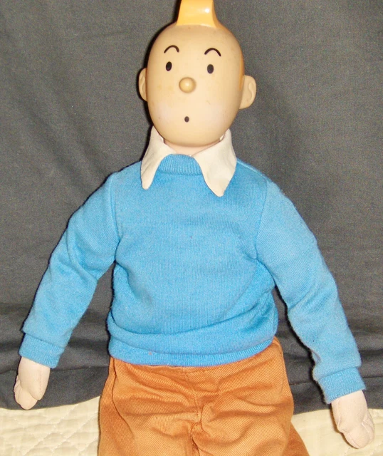 FIGURINE TINTIN, GRANDE poupée Tintin (40 cm), marque GUND, édition ...