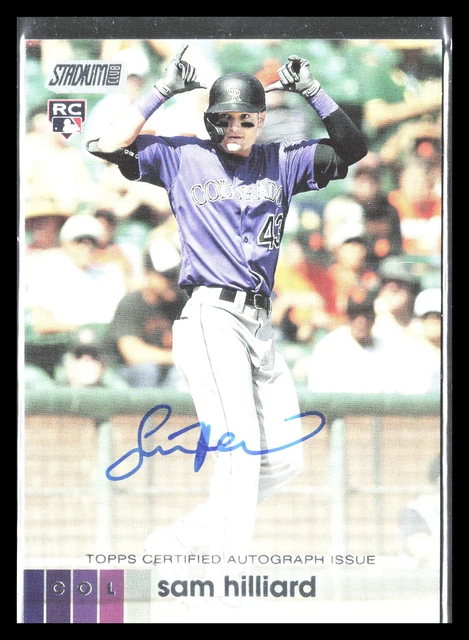 AUTOGRAPHES AUTO SAM Hilliard 2020 Stadium Club #ASH AU EUR 8,94 ...