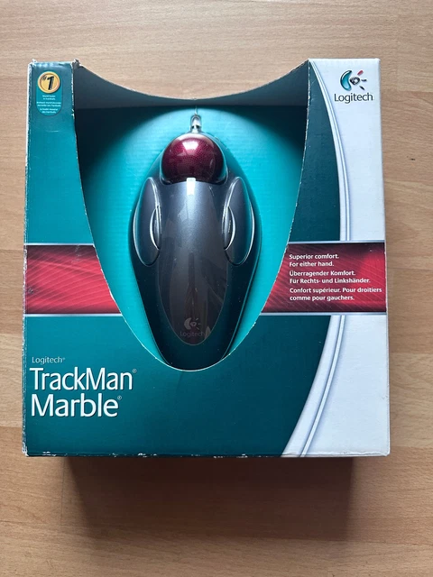 LOGITECH TRACKMAN MARBLE Trackball USB mit Kabel (810-000767) T-BC21 ...