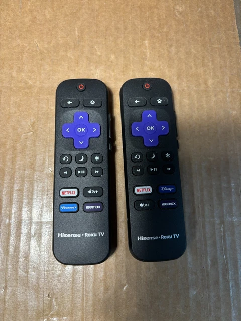QTY 2 ORIGINAL Hisense Roku TV Remote Control Compatible w/ All Hisense ...