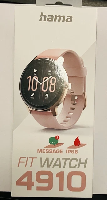 SMARTWATCH HAMA FIT 4910. Oro/rosa.15 modalità sport. Touch screen ...