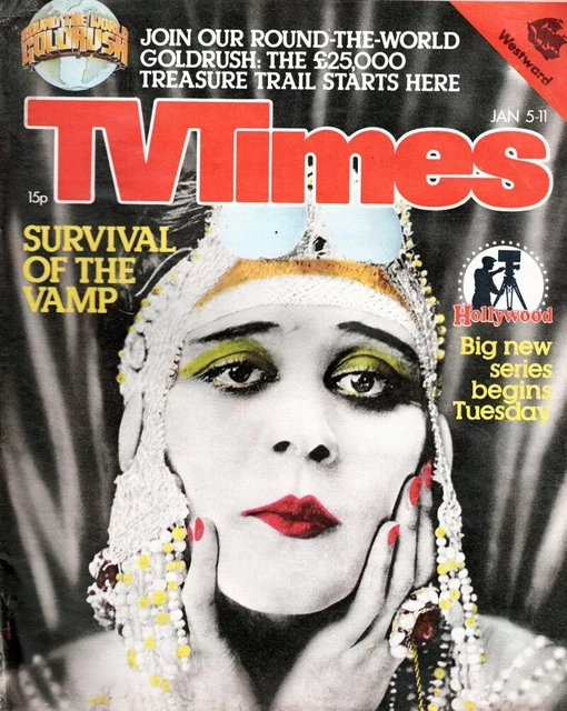 TV TIMES MICHAEL Caine Silent Movies Worzel Gummidge Robin Nedwell ...