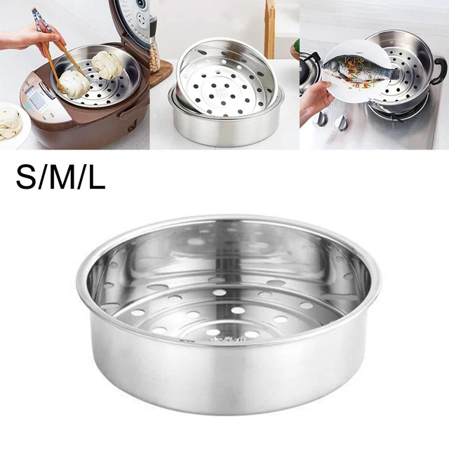 STEAM BASKET STEAMING Grid Deepened Household Kitchen Tools Large Hole ...