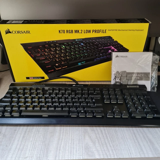 CORSAIR K70 MK.2 RGB Low Profile Mechanical Gaming Keyboard MX Cherry Rapidfire £69.99 - PicClick UK