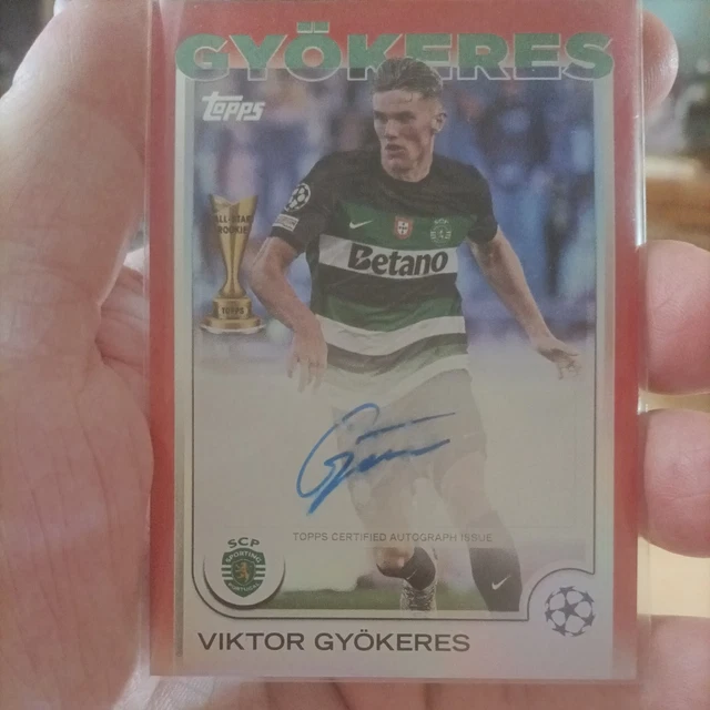 VIKTOR GYOKERES RC 2024/2025 Topps Chrome Sapphire 4/5 £516.68 ...