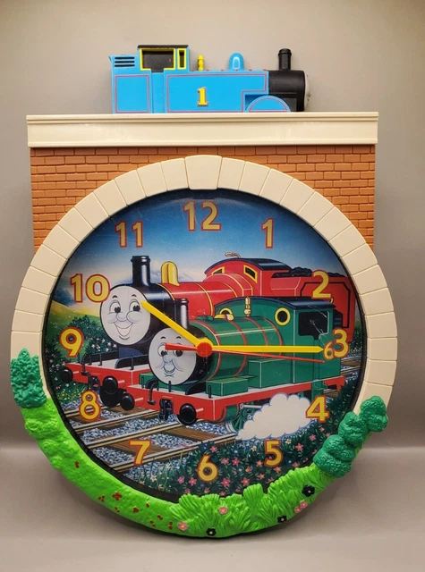 VINTAGE 1998 RARE Thomas The Tank Engine Wall Clock Britt Allcroft £30. ...