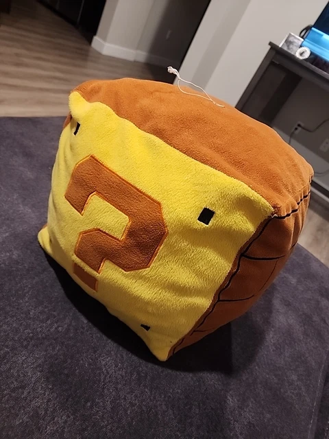 NINTENDO NEW SUPER Mario Bros. Question Mark Coin Block Box 12x14 Plush ...