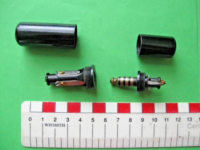 VINTAGE GPO 4 pole headset plug and line socket rare Black Bakelite £5. ...