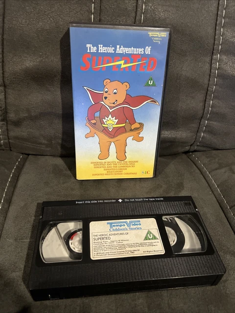 THE HEROIC ADVENTURES of SuperTed VHS Tape £15.99 - PicClick UK