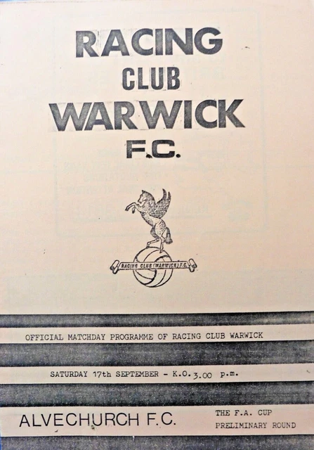 08/02/1992 ALVECHURCH V Racing Club Warwick & 11/02/1992 Barry Town ...