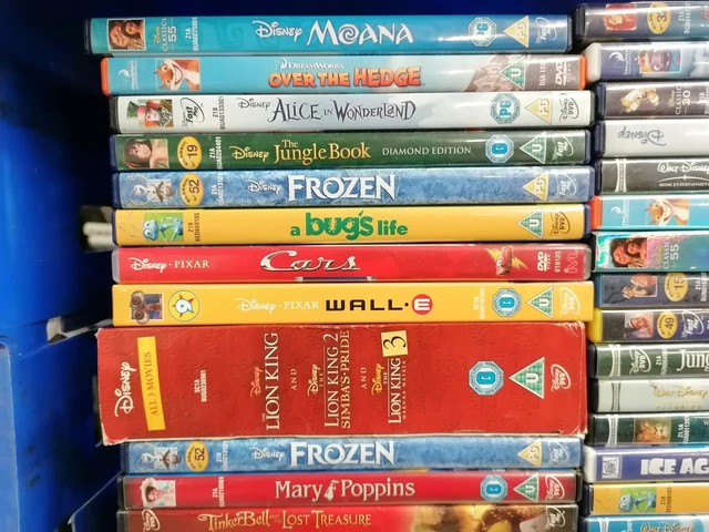 CHILDRENS KIDS FAMILY DVDs Disney Pixar Nickelodeon Dreamworks Lot ...