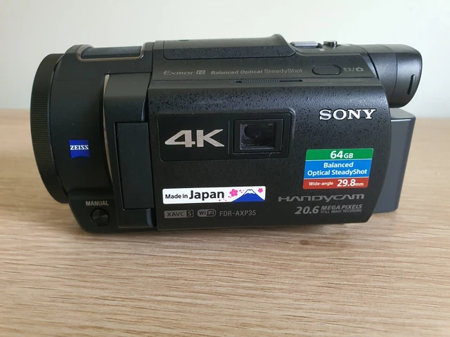 SONY FDR-AXP35 4K Video Camera Handycam 10x Optical - working $870.00 - PicClick AU