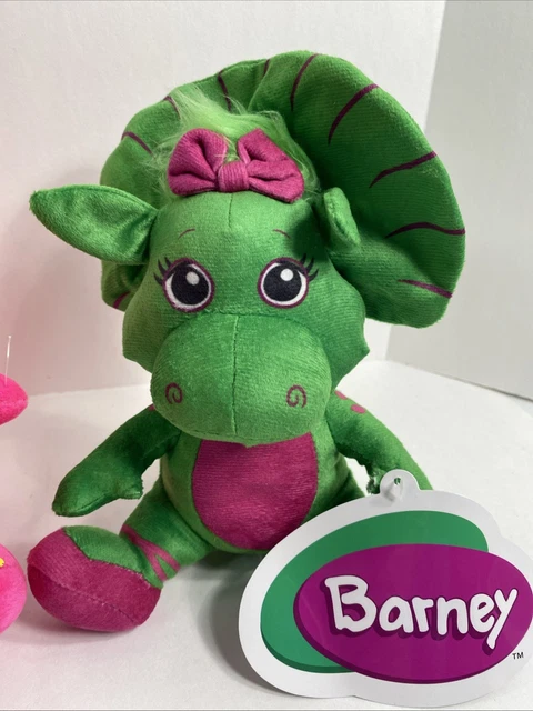 BARNEY & FRIENDS Plush Baby Bop Barney & BJ Dinosaur Toy Factory Green ...