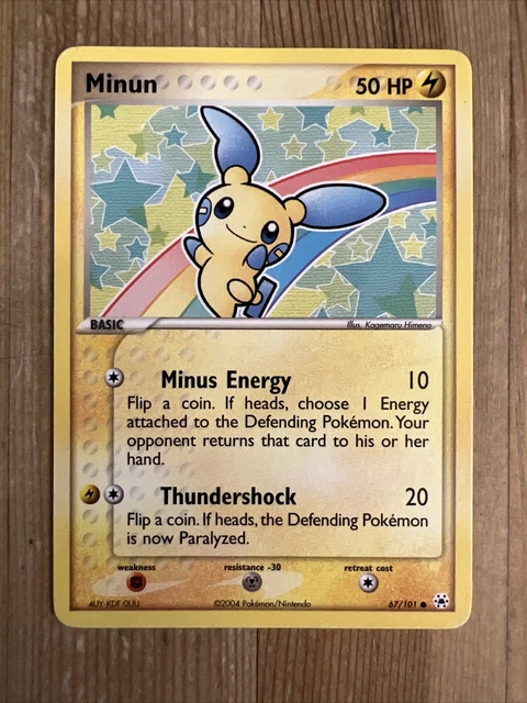 POKÉMON TCG MINUN EX Hidden Legends 67/101 Regular Common MP $14.99 ...