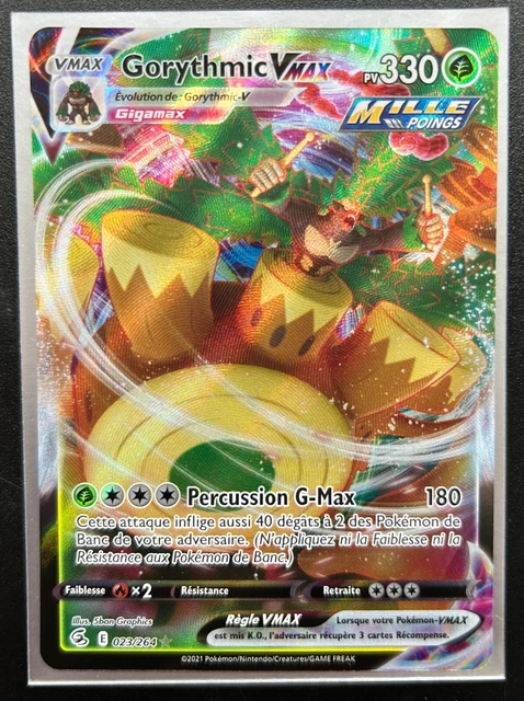 CARTE POKÉMON GORYTHMIC VMAX 023/264 - Ultra Rare - EB8 Poing de Fusion ...