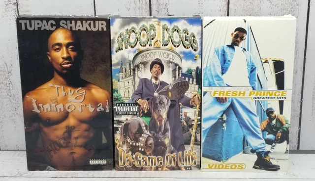 RAP HIP HOP VHS Lot (3) Tupac Shakur Snoop Dogg Fresh Prince Da Game of ...