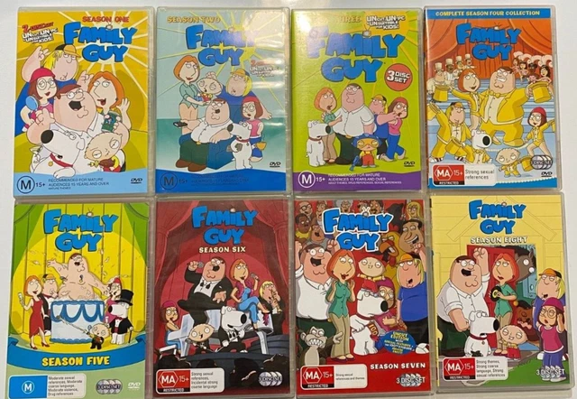 FAMILY GUY TV Series DVD Bundle Season 1-8 Complete 1 2 3 4 5 6 7 8 ...