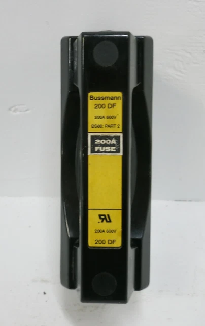 BUSSMANN 200 DF Fuse Holder 200A HRC Fusible HPC 200 Amp 200DF 600V ...