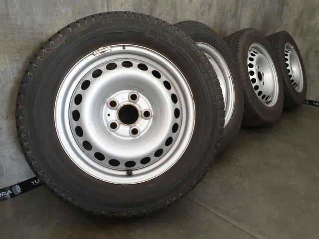 VW T5 T6 7N Bus Transporter Cerchi Tole Pneumatico Inverno 205/65 R 16C ...