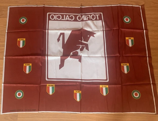 BANDIERA TORINO FC drapeau flag no ultras GRANATA TORO anni 80 vintage ...