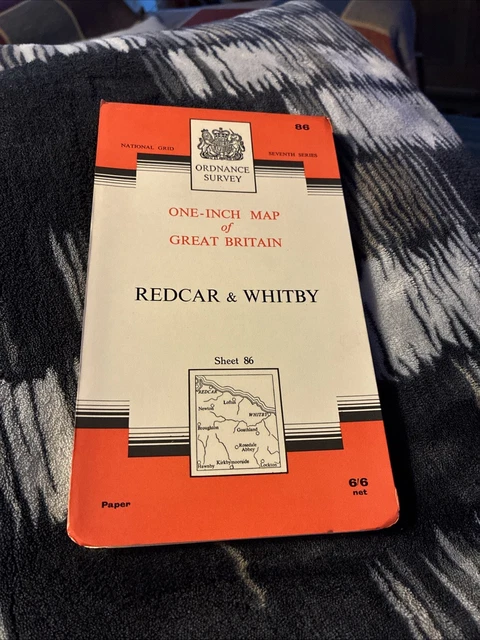 VINTAGE 1960 OS Map Redcar and Whitby £7.10 - PicClick UK