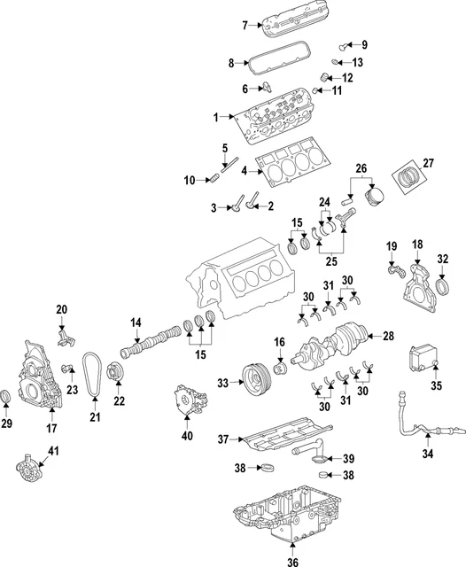 GENUINE GM ENGINE Piston Ring Kit 12661872 $137.42 - PicClick CA
