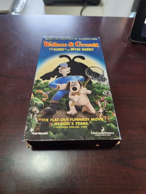 WALLACE & GROMIT Curse of the Were-Rabbit on VHS, rare, Nice! £178.88 ...
