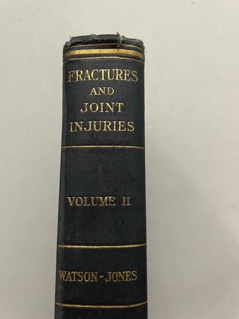 FRACTURES AND JOINT Injuries by Reginald Watson-Jones $39.60 - PicClick AU