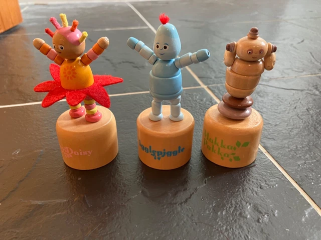 IN THE NIGHT Garden Wooden Push Up Collapsible Figures x 3 vgc £3.20 ...