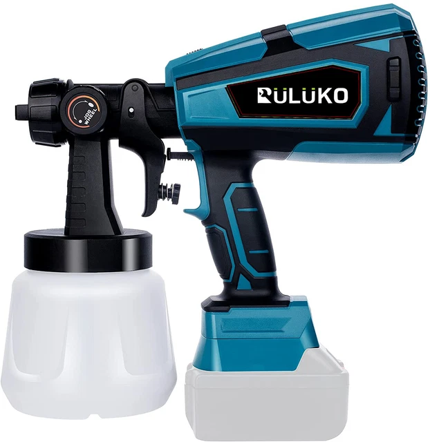 CORDLESS PAINT SPRAYER Gun, RULUKO Paint Prayer, Easy Spraying and ...