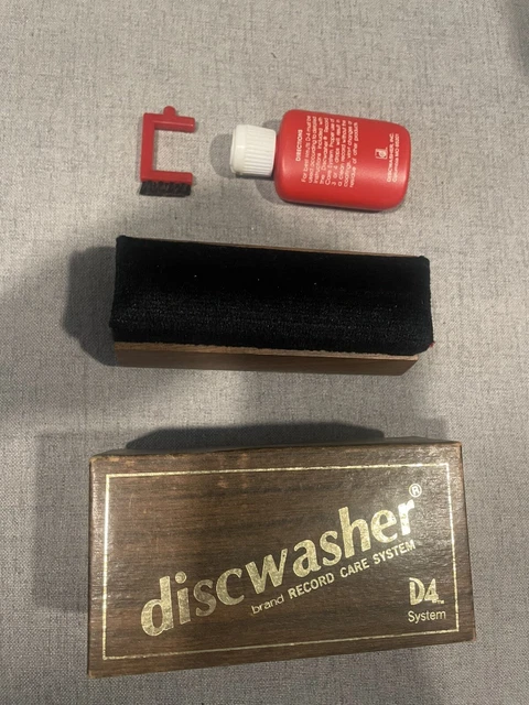 VINTAGE DISCWASHER D4 Vinyl Record Care System Cleaner w/ Cleaning ...