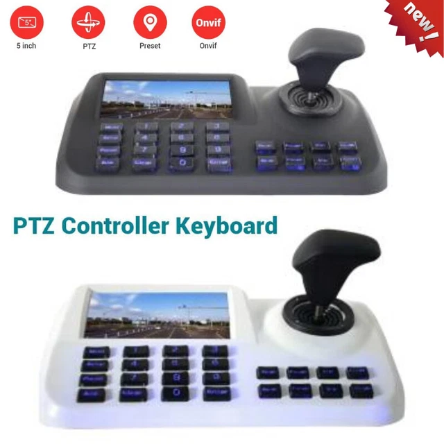 3D IP PTZ Controller CCTV PTZ Keyboard Joystick with 5 Inch HD LCD ...