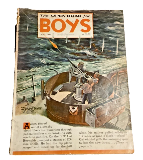 OPEN ROAD FOR Boys Magazine May 1945 RARE No. 04 Antiaircraft Dean P ...