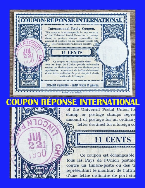 💥💎 INTERNATIONALER ANTWORTSCHEIN Ias 💥 Irc Coupon Réponse International ...