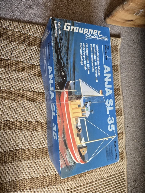 #SE4120# VINTAGE GRAUPNER ANJA SL 35 Fischkutter Schiff *nicht gebaut ...