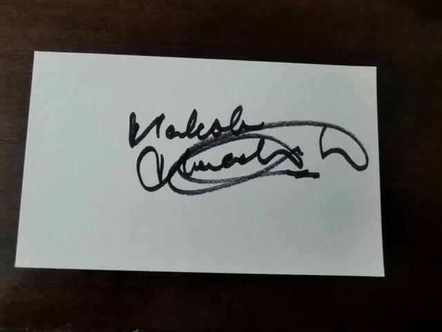 MALCOLM MACDONALD SIGNED Index Card Newcastle United Arsenal Fulham £6. ...