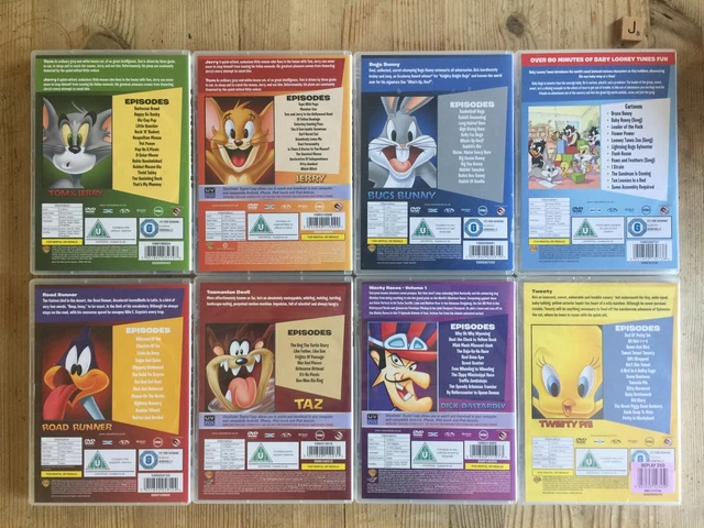 TOM &JERRY DVD-BUGS Bunny DVD-Taz DVD-Porky Pig DVD-Top Cat DVD-Looney ...