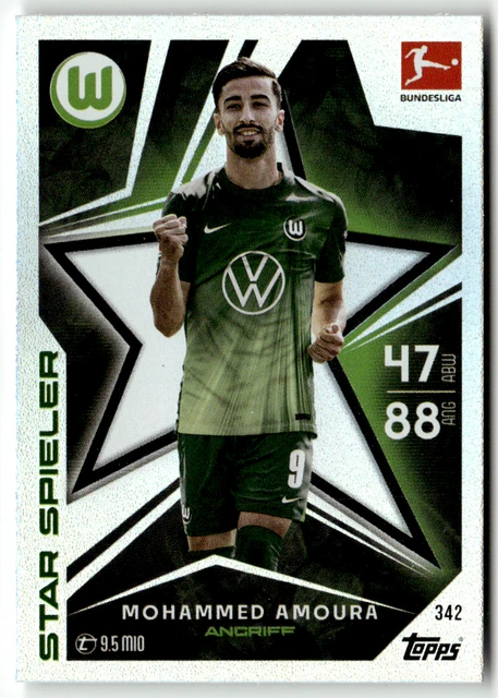 TOPPS MATCH ATTAX Bundesliga 2025-26 No. 342 Mohammed Amoura Star ...