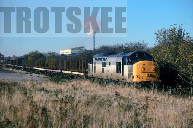 35MM SLIDE BR British Rail Diesel Loco Class 37 37677 Stanton 1996 Orig ...