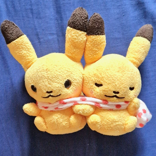 POKEMON CENTER ORIGINAL Pikachu Pair Plush Toy Pokémon Little Tales EUR ...