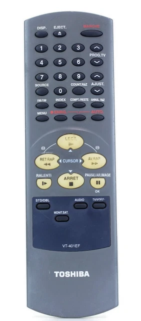 TOSHIBA VT-401EF ORIGINAL Remote Control for VHS VCR (Ref#F-959) £30.74 - PicClick UK