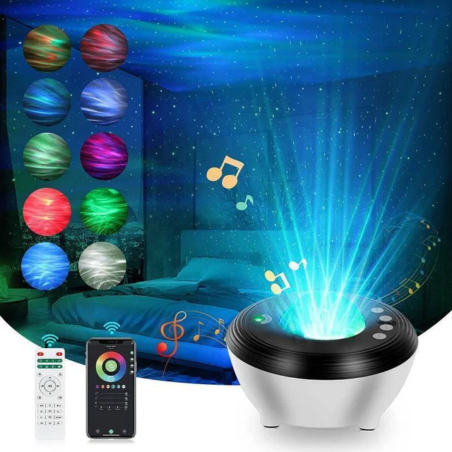 NORTHERN LIGHTS AURORA Galaxy Projector Lamp Music Projection Night ...