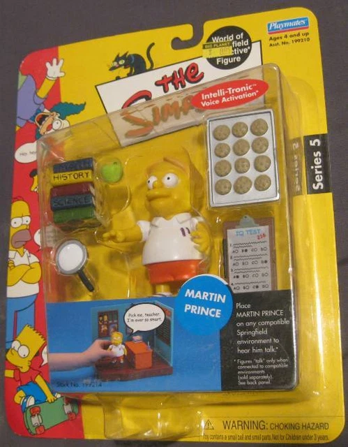 FIGURINE ARTICULÉE MARTIN Prince Simpsons Series 5 Playmates WOS 2001 ...