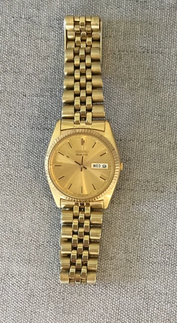 VINTAGE SEIKO MENS Quartz Watch 7N43-8111 Japan Day/Date EUR 73,61 - PicClick FR