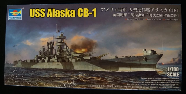 TRUMPETER 06738 SCHWERER Kreuzer USS Alaska CB-1 WL Plastik-Bausatz 1: ...