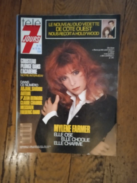 MAGAZINE TÉLÉ 7 jours de 1988 - Mylène Farmer EUR 5,00 - PicClick FR