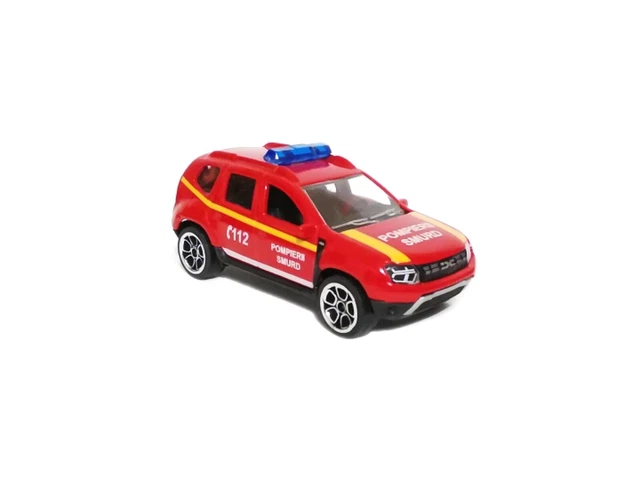 DACIA DUSTER POMPIERI Smurd Romania Majorette 1/64 Ref 225A New 2025 ...
